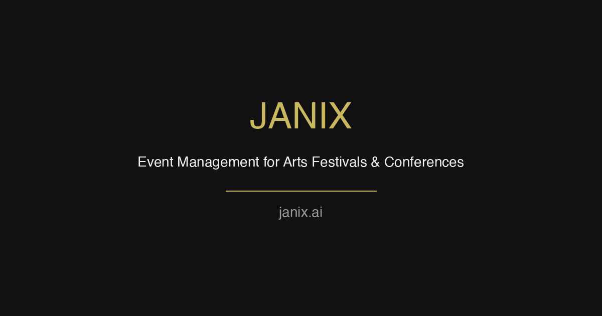 Janix — Smarter Events, Stronger Audiences